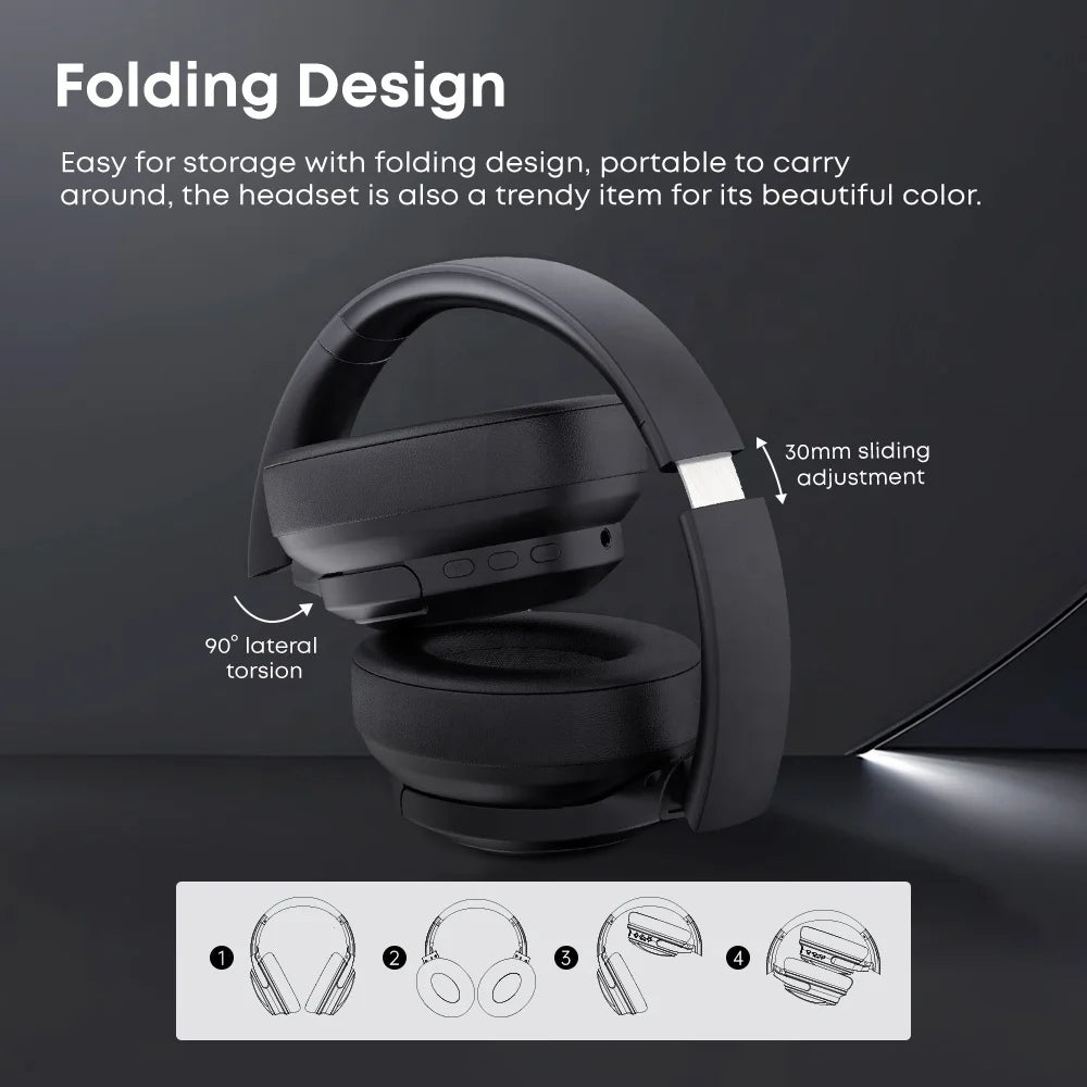 Wireless Headphone Stereo Fold-able Headset – JCR